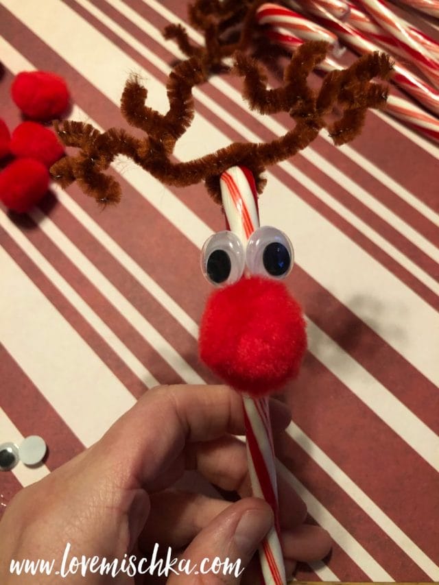 How to Make DIY Reindeer Candy Canes - Love Mischka