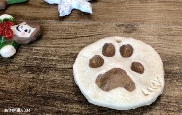 DIY Paw Print Ornaments - Easily Made with Salt Dough - Love Mischka