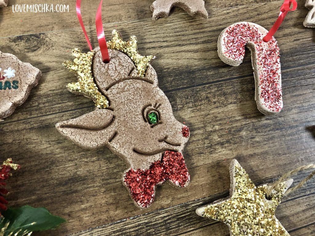 DIY Cinnamon Salt Dough Ornaments (No Applesauce) - Love Mischka