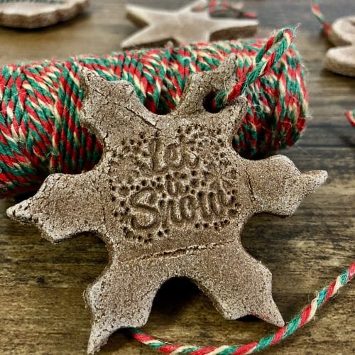 DIY Cinnamon Salt Dough Ornaments (No Applesauce) - Love Mischka