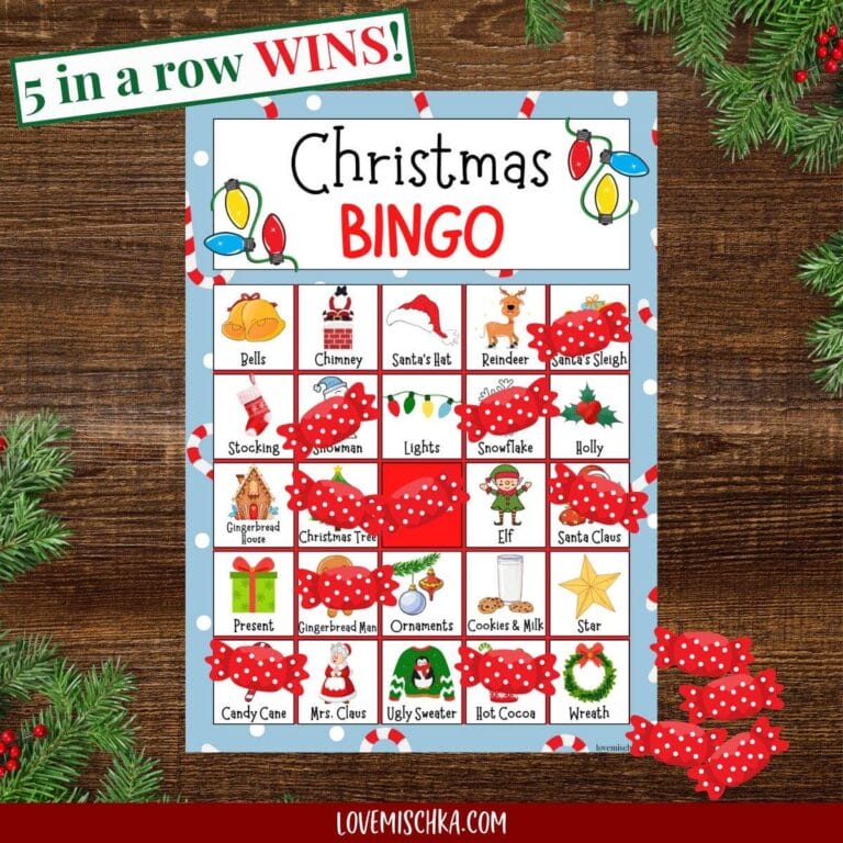 Free Christmas Bingo Printable - Love Mischka